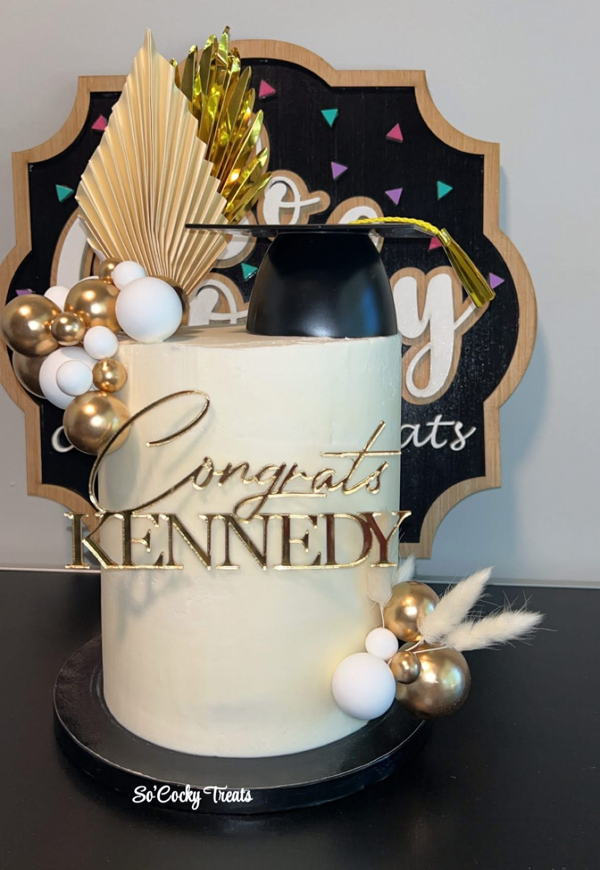 Acrylic Name Plate Cake Topper - KKB Shops